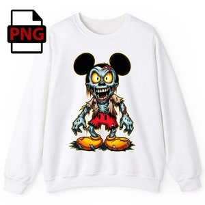 High-resolution Zombie Mickey Mouse Sublimation PNG Design - Instant ...