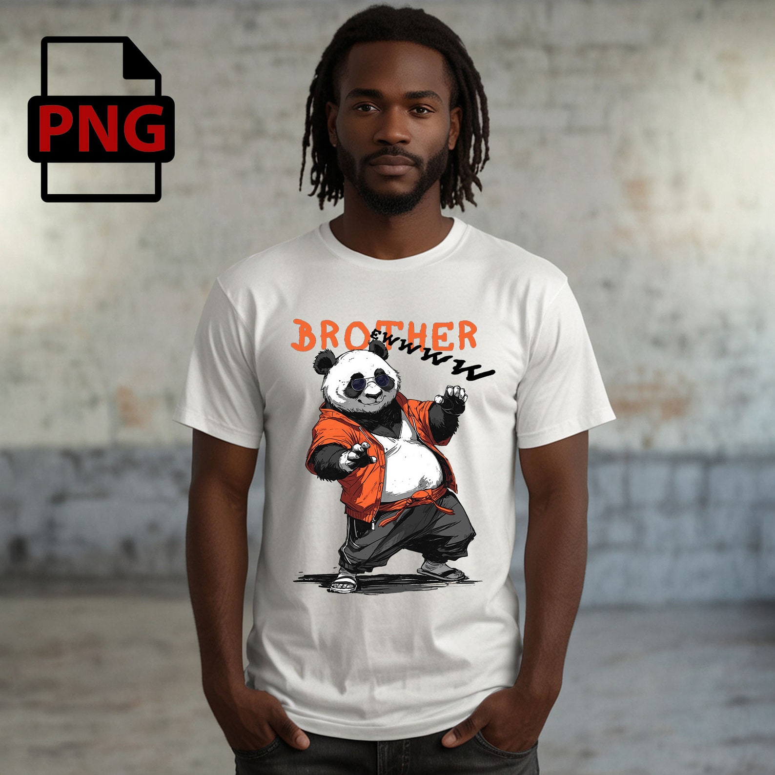 Trendy Panda Bear PNG Cool Animal Illustration Panda With Sunglasses ...