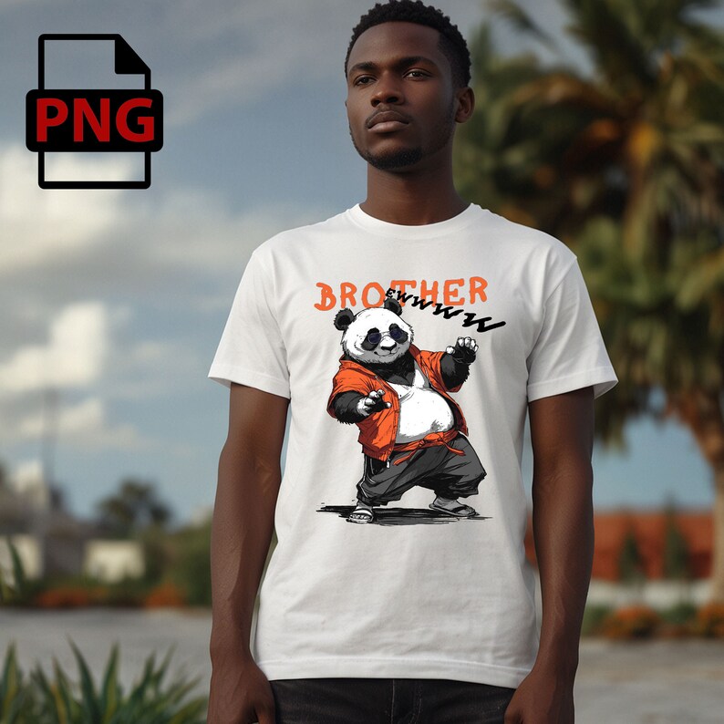 Trendy Panda Bear PNG Cool Animal Illustration Panda With Sunglasses ...