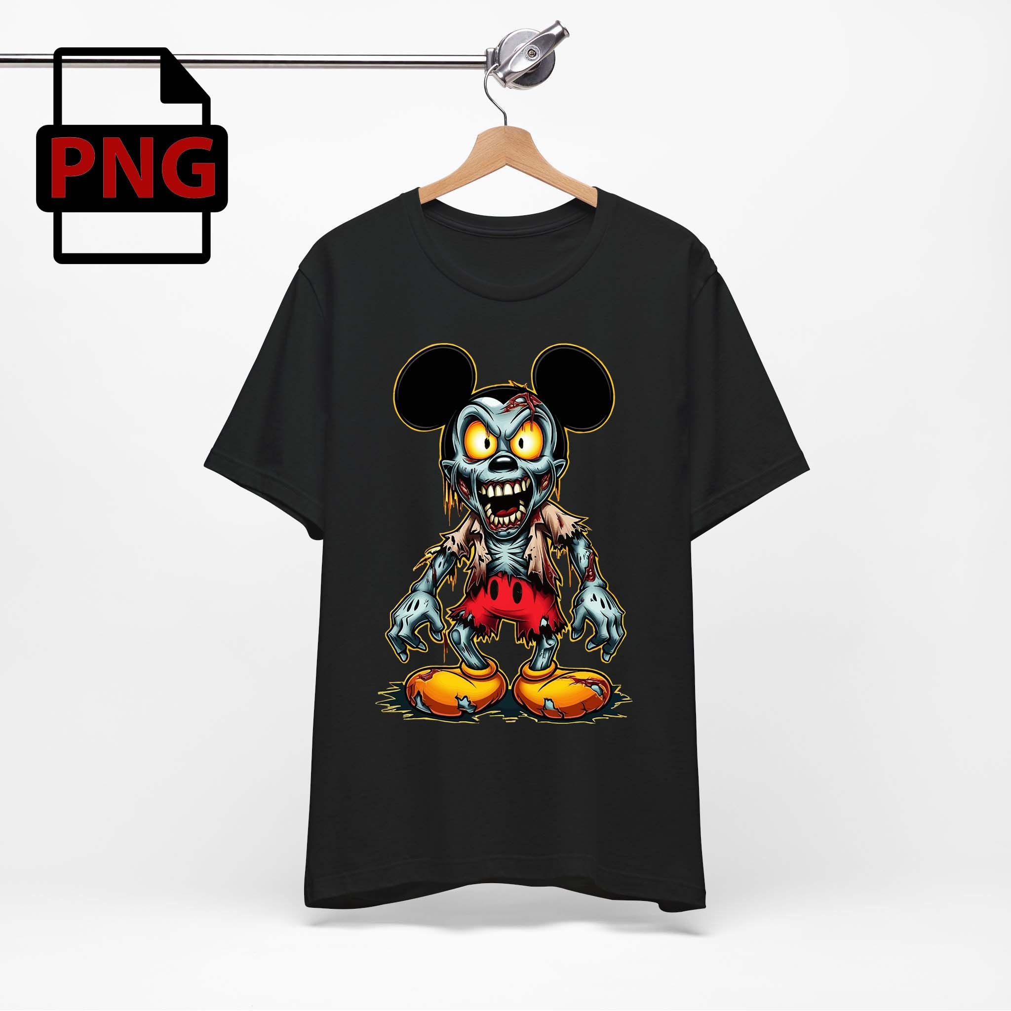 High-resolution Zombie Mickey Mouse Sublimation PNG Design - Instant ...