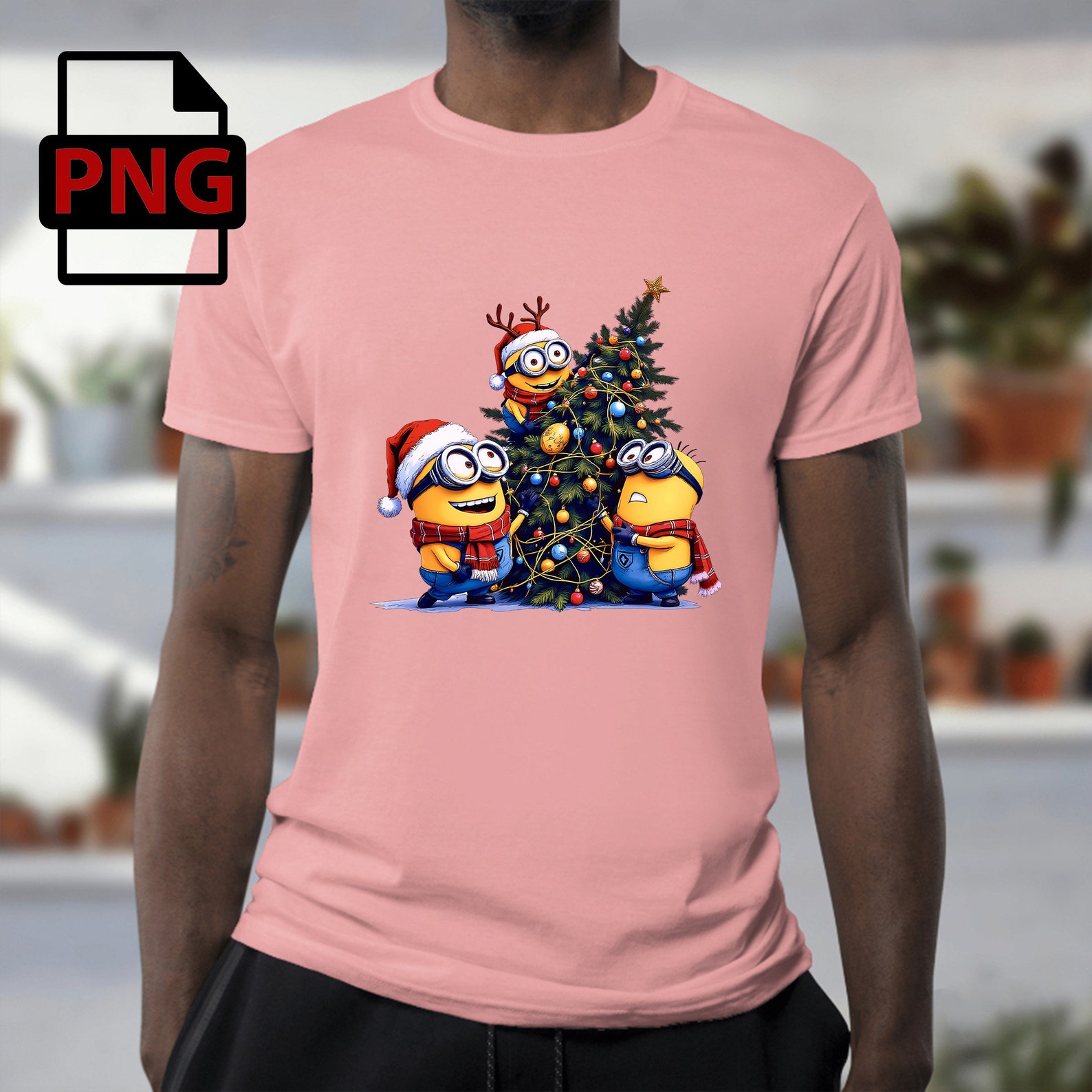 Minions Christmas Tree PNG: Funny Holiday Cartoon (digital Download) - Etsy