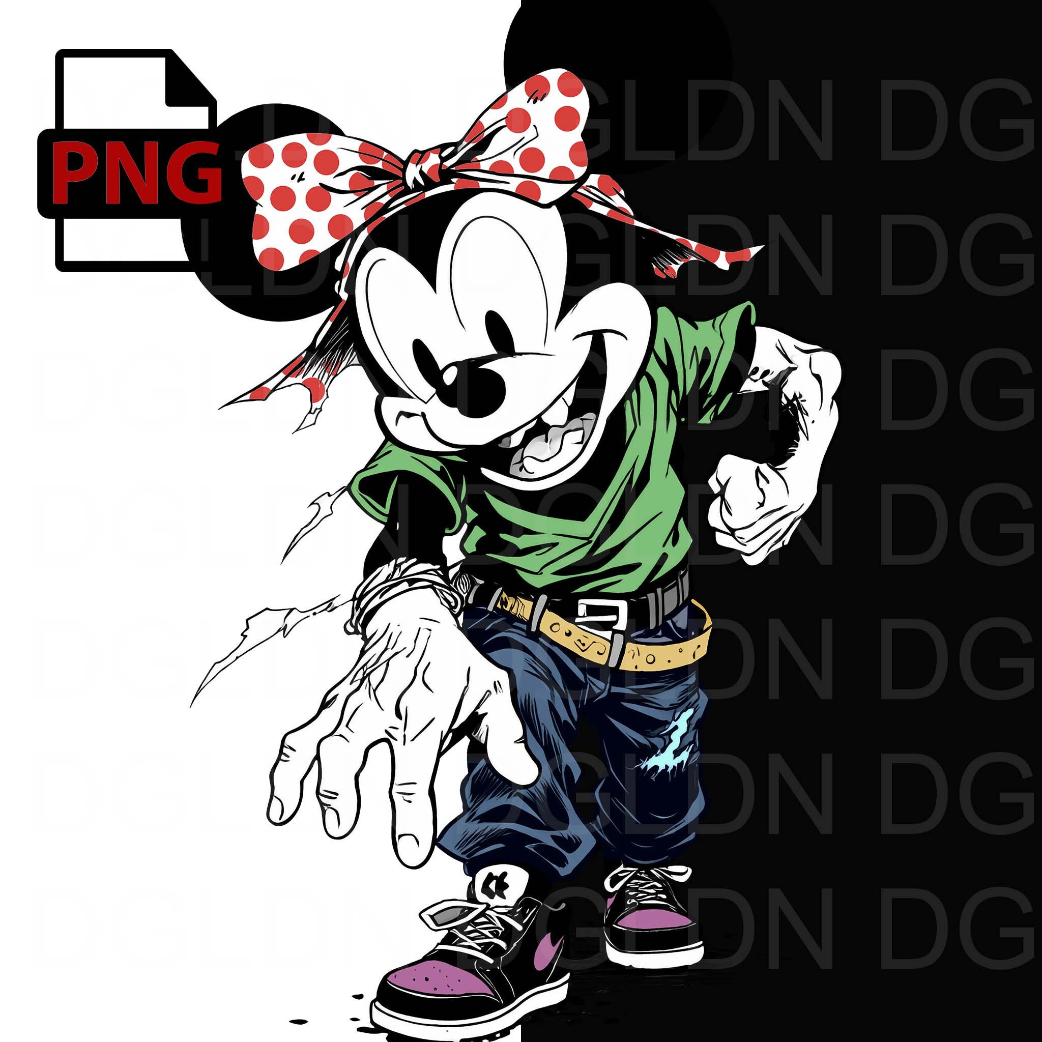 Cool Cartoon Streetwear Character PNG – Digital Download, Hip Hop ...