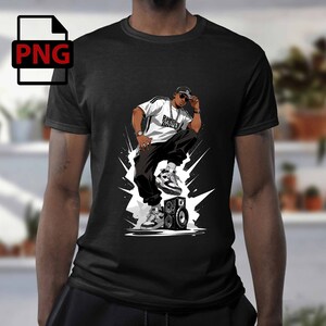 Hip Hop Art PNG Iconic Rapper Illustration Digital PNG Download Urban ...