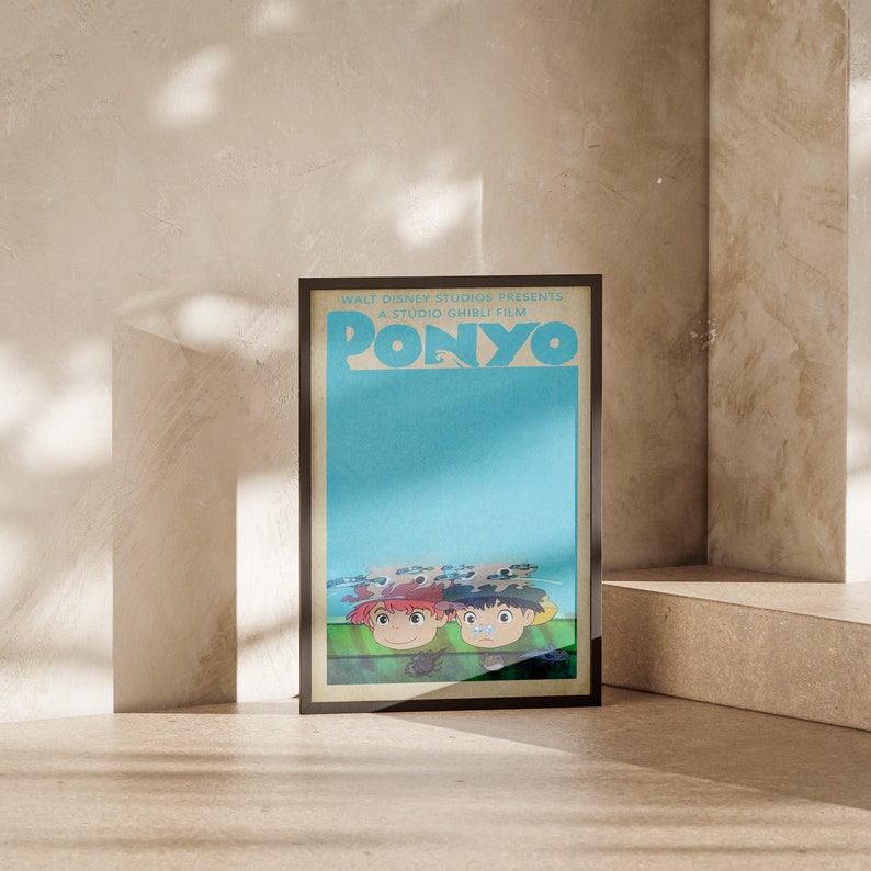 Ponyo Poster, Studio Ghibli Print, Studio Ghibli Poster, Ponyo Print ...