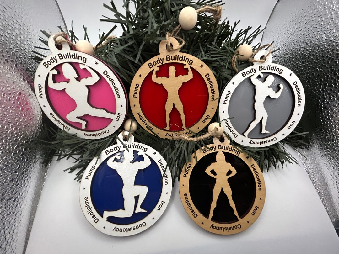 Digital Download-body Builder Ornaments - Etsy