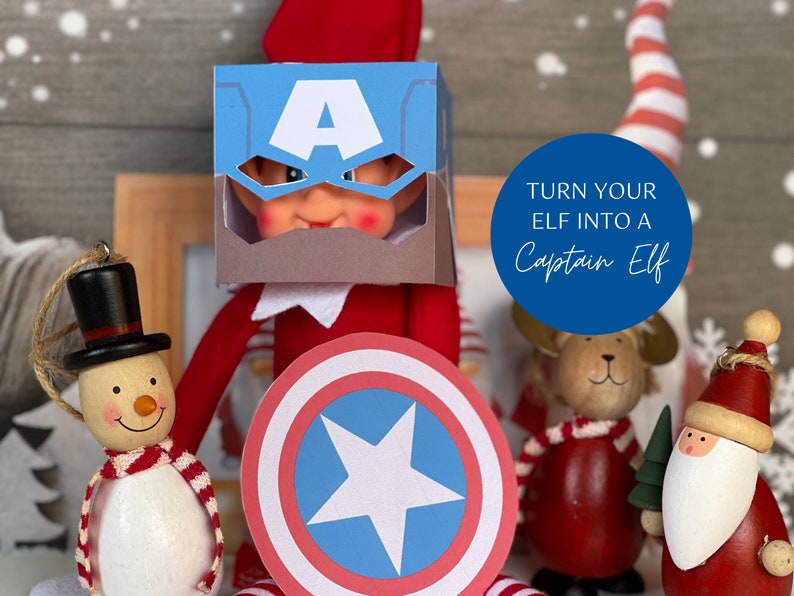 Elf on the Shelf Ideas, Superhero Elf, Elf on the Shelf Props, Elf on ...
