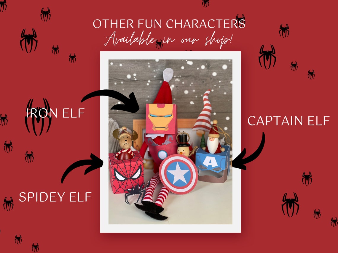 Elf on the Shelf Ideas, Superhero Elf, Elf on the Shelf Props, Elf on ...
