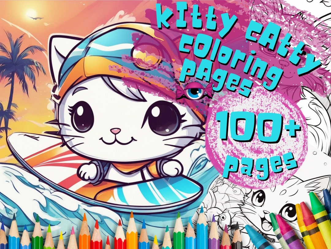 Cat Coloring Pages Fun Playful Catty Kitty Coloring Sheets Kids ...