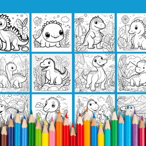 Coloring Dinosaurs Pages Fun Playful Dinosaurs Coloring Sheets Kids ...
