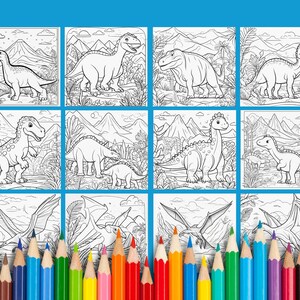Coloring Dinosaurs Pages Fun Playful Dinosaurs Coloring Sheets Kids ...