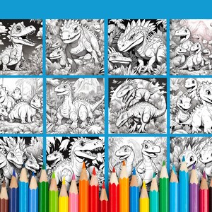 Coloring Dinosaurs Pages Fun Playful Dinosaurs Coloring Sheets Kids ...