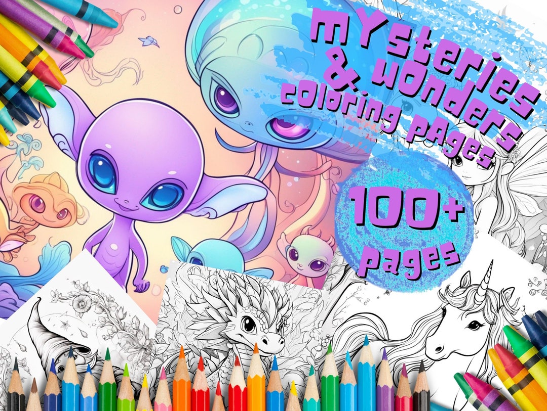 Mysteries Fun Coloring Pages Wonders Coloring Sheets Kids Creative ...
