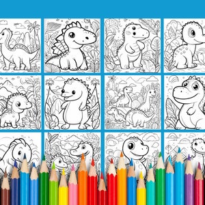 Coloring Dinosaurs Pages Fun Playful Dinosaurs Coloring Sheets Kids ...