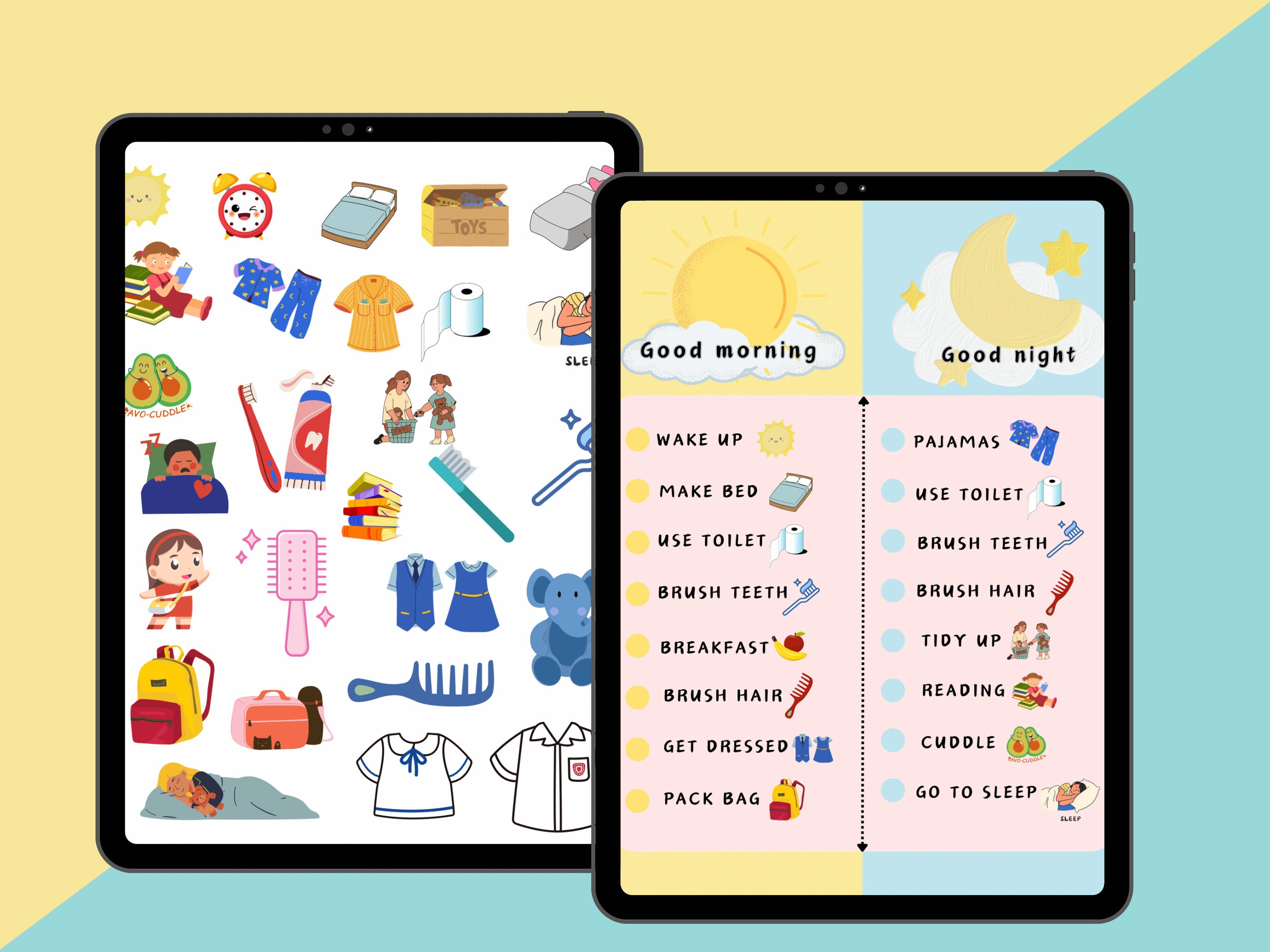 Editable Routine Chart, Daily Routine, Morning Routine for Kids ...
