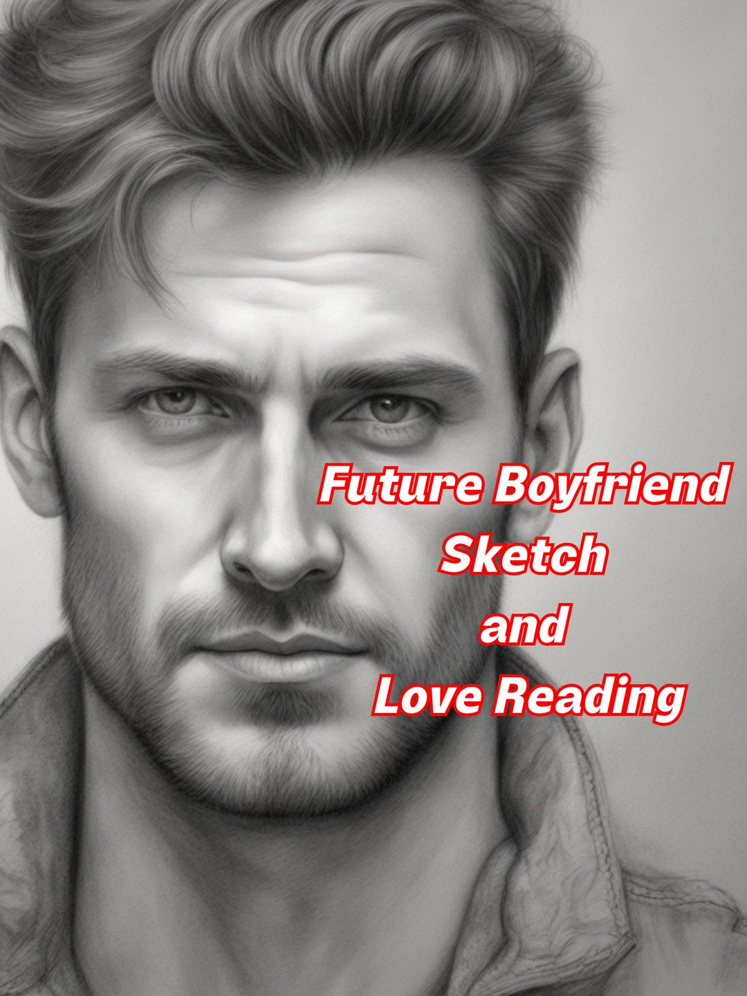 Future Soulmate Pencil Drawing and Tarot Love Reading, Sketch Same Day ...