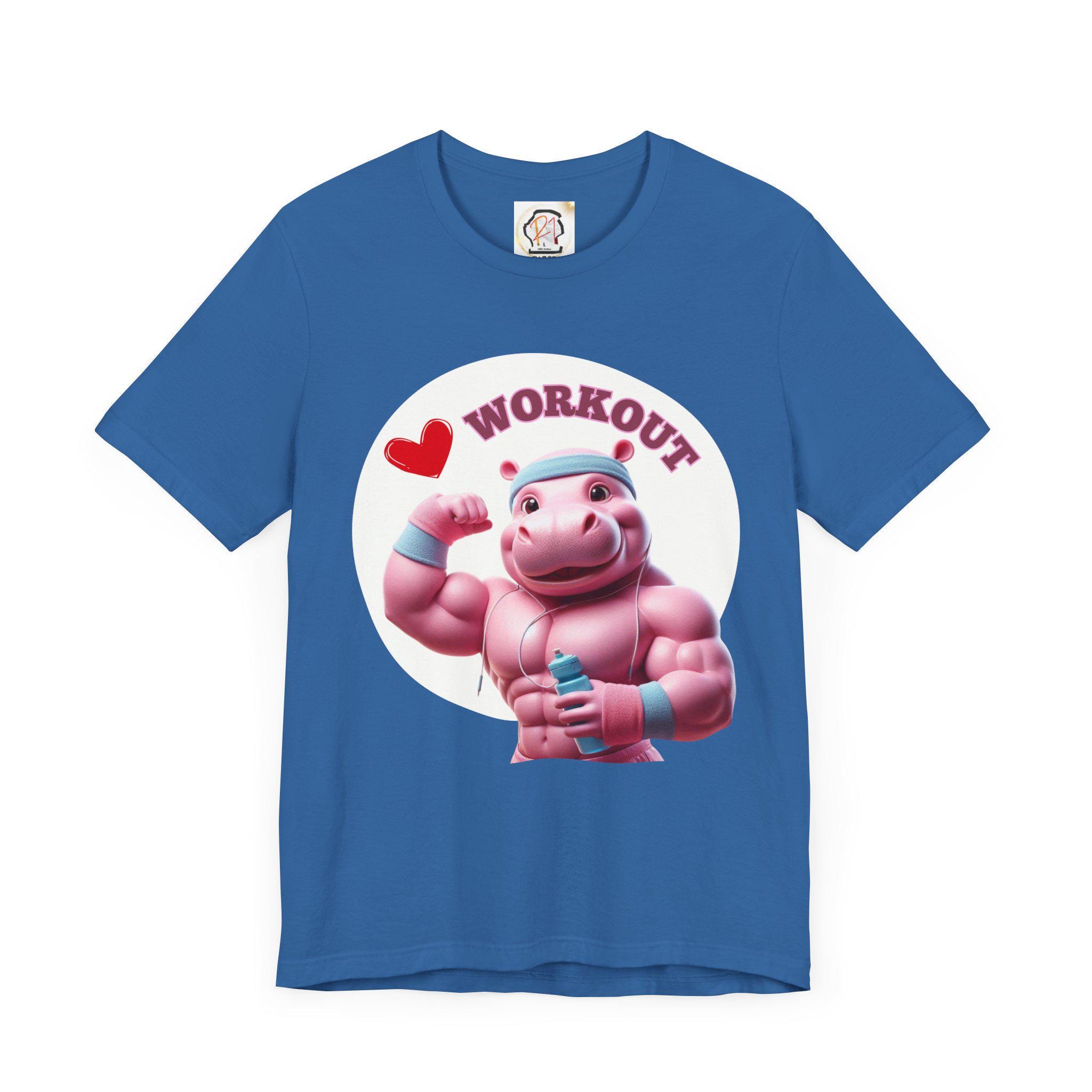 Hippo Bodybuilder Flexing His Bicep Shown Love Workout - Etsy