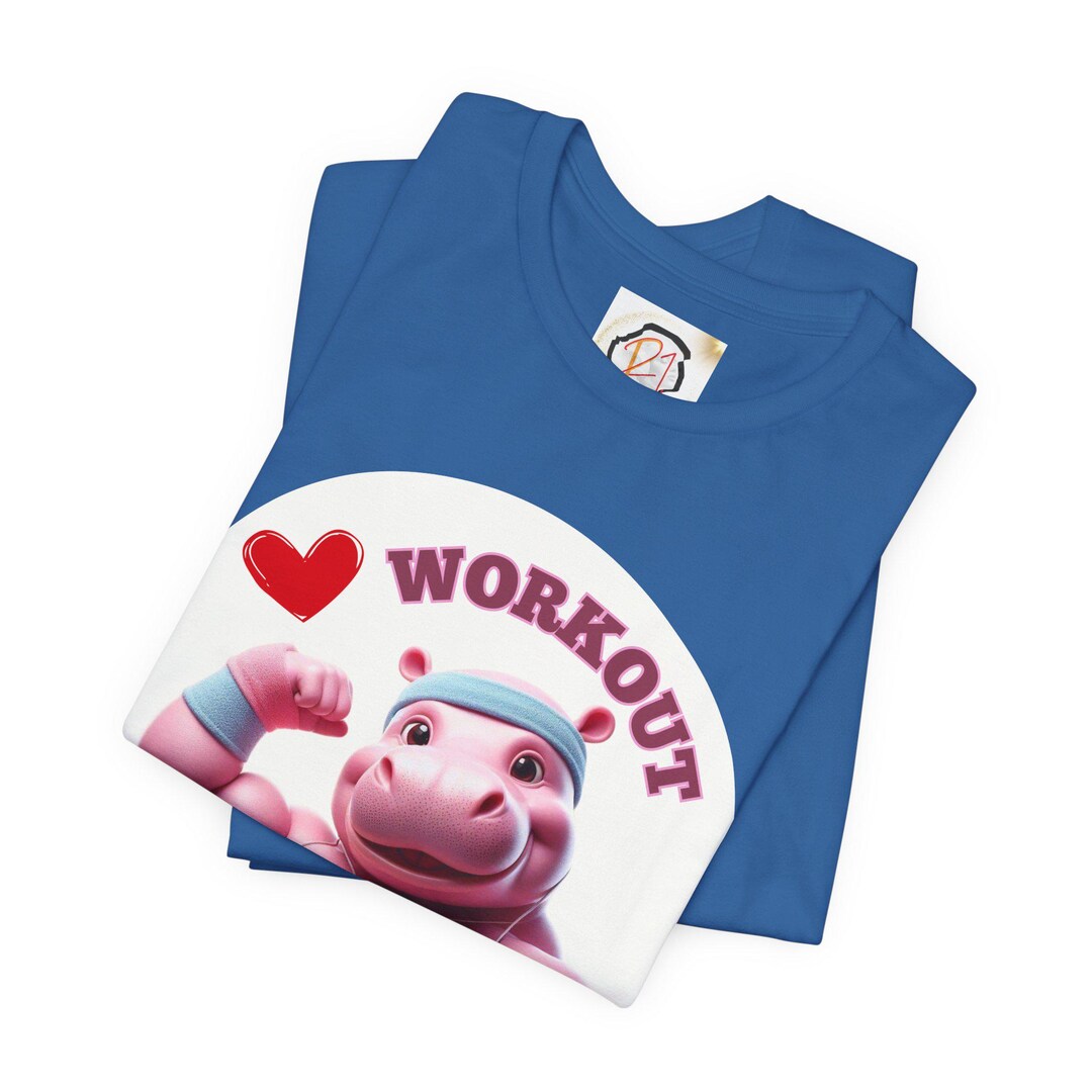 Hippo Bodybuilder Flexing His Bicep Shown Love Workout - Etsy