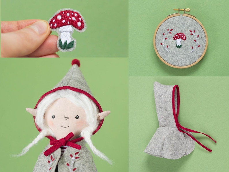 Elf Sewing Pattern PDF: 10" Cloth Doll DIY With Video - Etsy