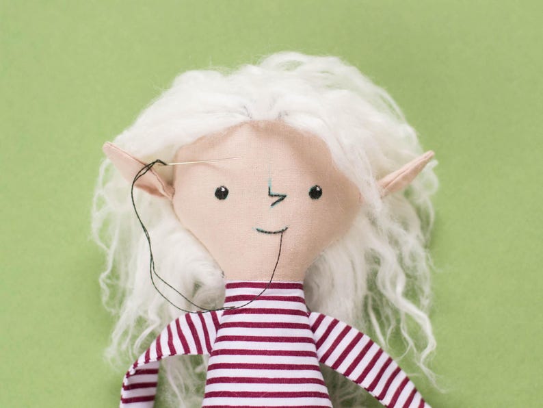 Elf Sewing Pattern PDF: 10" Cloth Doll DIY With Video - Etsy