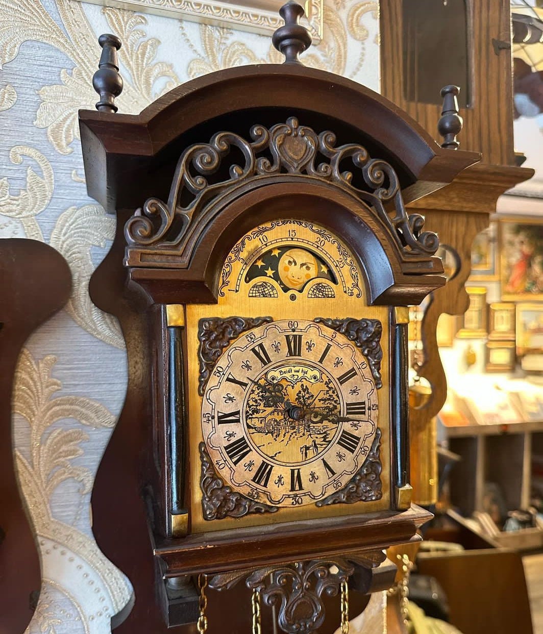 1960s Excellent Antique Wall Clock Vintage Antique Wall Clock Sallander ...