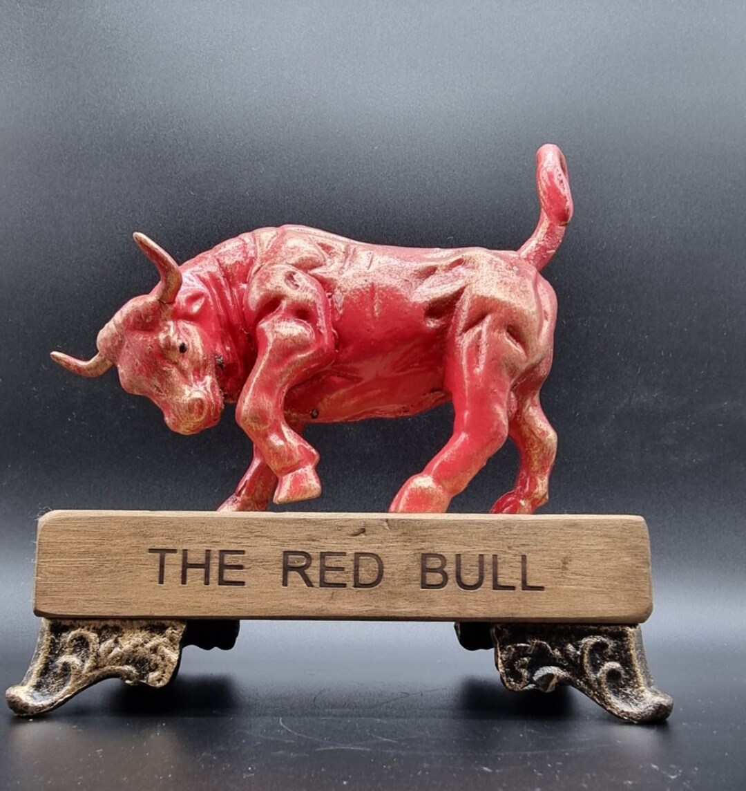 Statue, Red Bull Iron 19.5 Cm Iron cast/wrought - Etsy