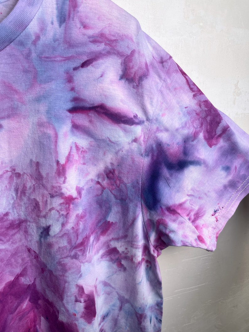 Ice Dye/tie Dye Deep Purple & Indigo Blue Color Shirt Size L - Etsy