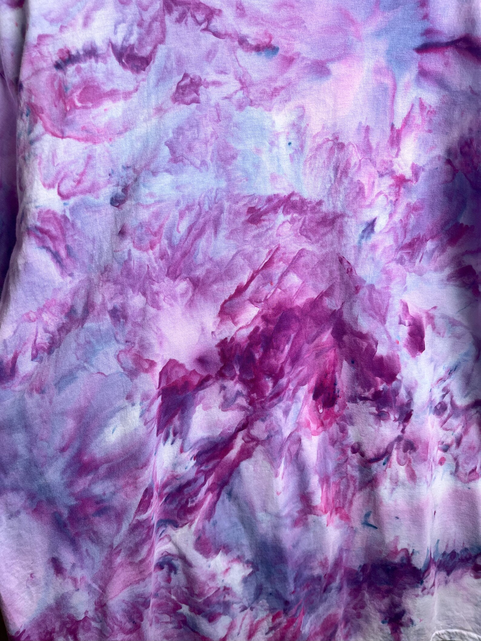 Ice Dye/tie Dye Deep Purple & Indigo Blue Color Shirt Size L - Etsy