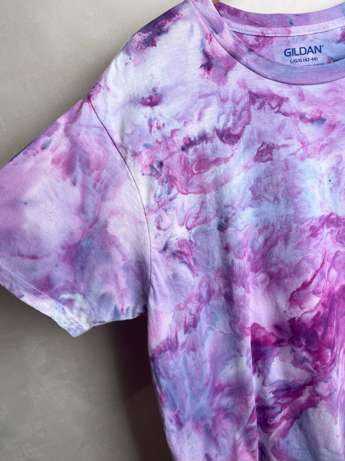 Ice Dye/tie Dye Deep Purple & Indigo Blue Color Shirt Size L - Etsy