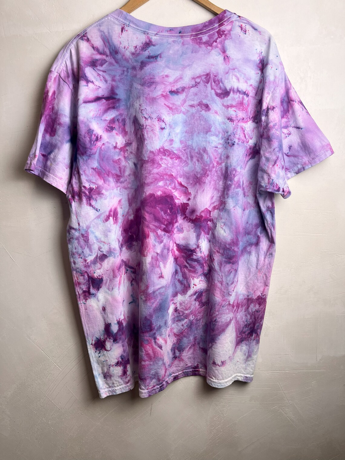 Ice Dye/tie Dye Deep Purple & Indigo Blue Color Shirt Size L - Etsy