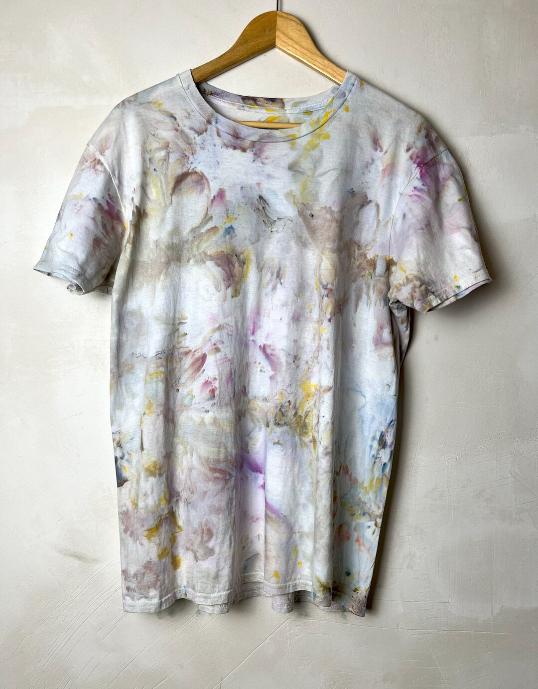 Ice Dye/tie Dye batik Eis Blau Und Anthrazit Grau Shirt - Etsy