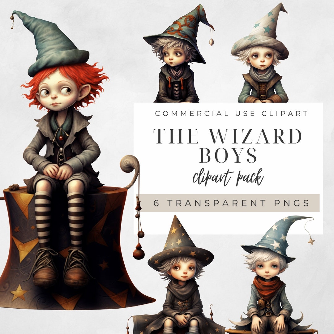 Wizard Boys Clipart, Transparent PNG, Wizard PNG, Wizard Clipart ...