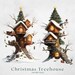 Christmas Treehouse Clipart, Transparent PNG, Instant Download ...