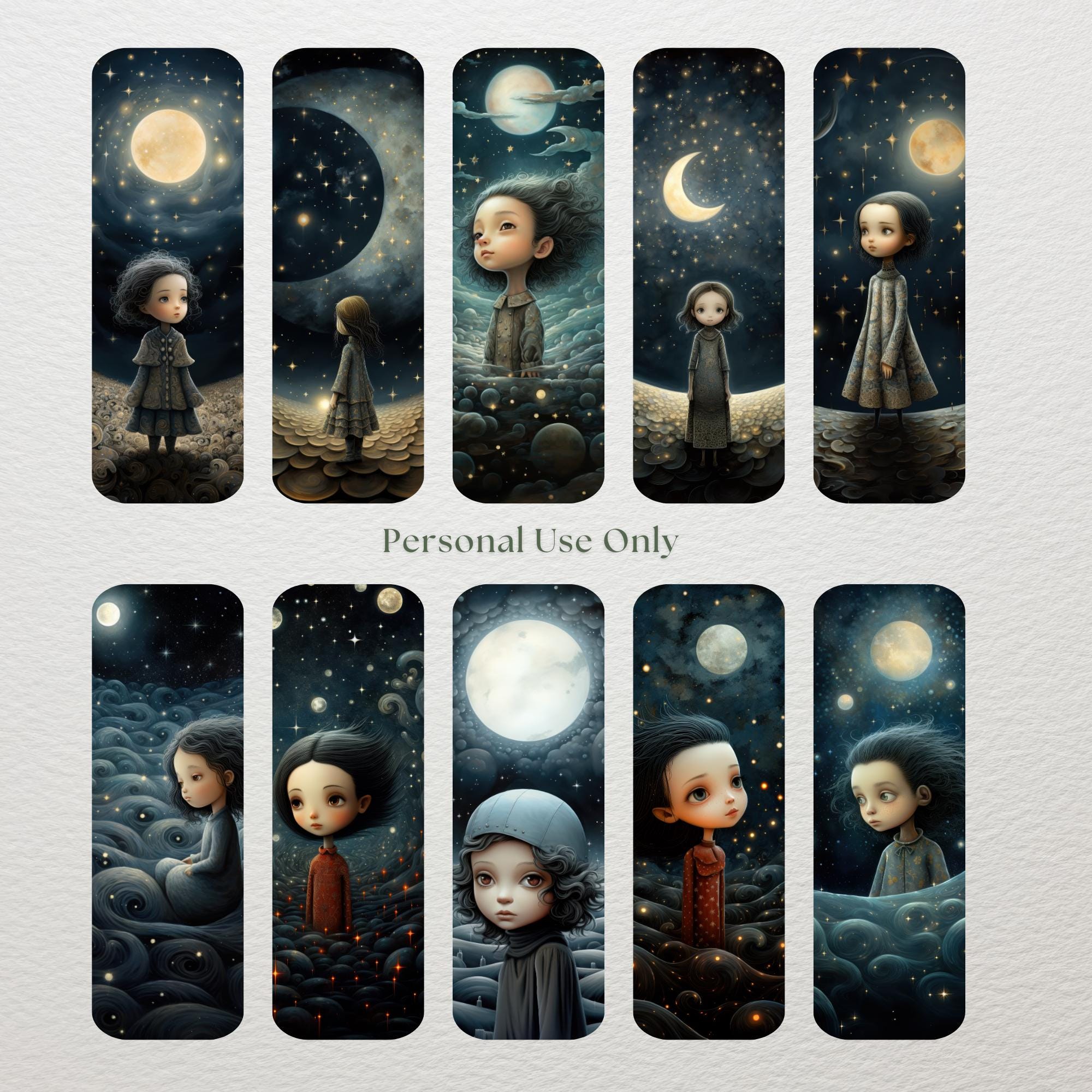 I See the Moon Bookmarks, Printable Bookmark, Instant Download ...