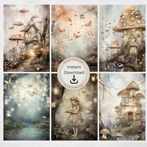 Fairy Forest Junk Journal Page, Instant Download, JPG, 300DPI, US ...