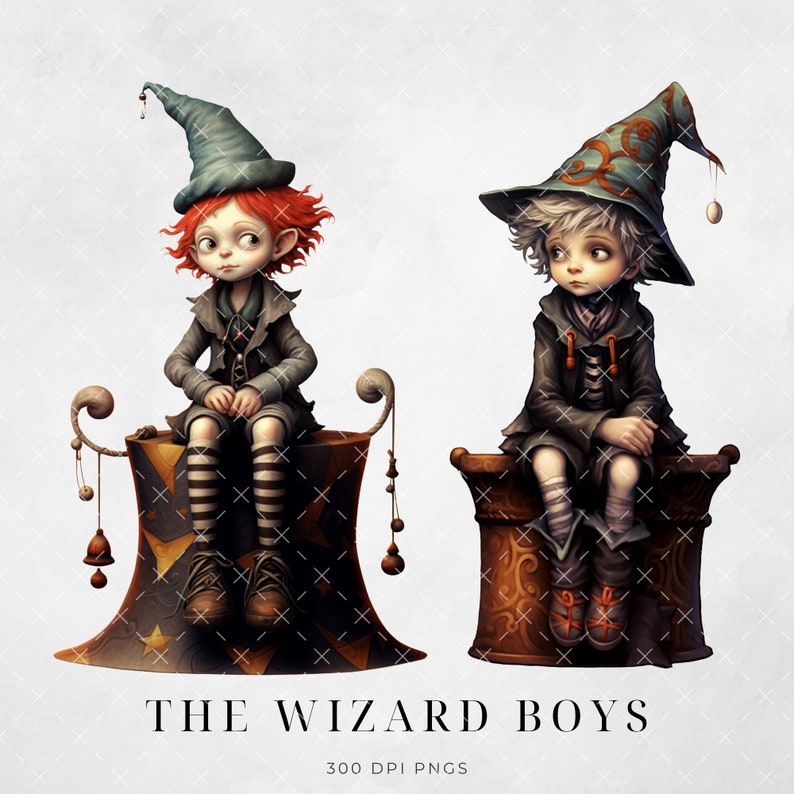Wizard Boys Clipart, Transparent PNG, Wizard PNG, Wizard Clipart ...