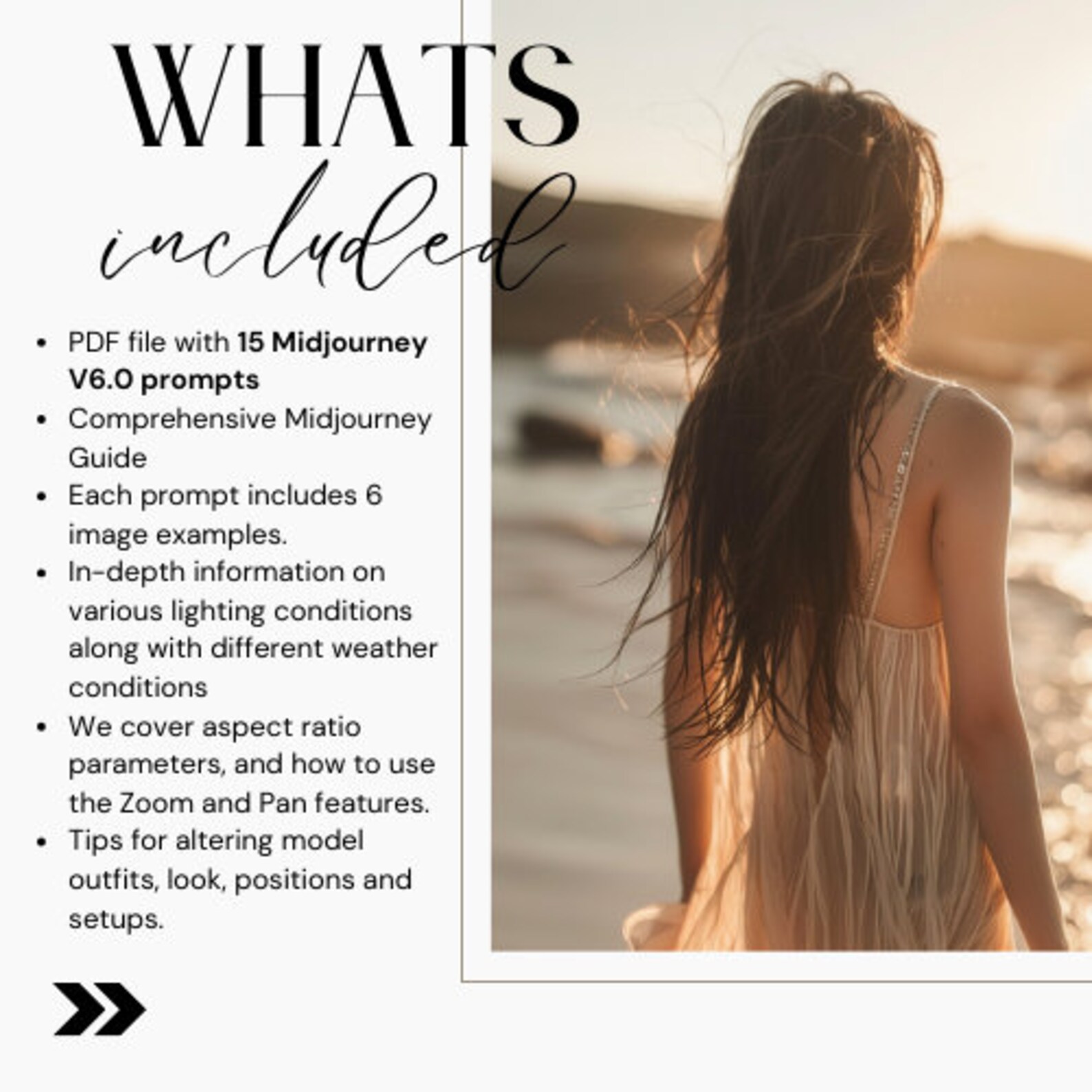 Faceless Midjourney Prompts Collection, Summer Beach Photoshoot, AI ...