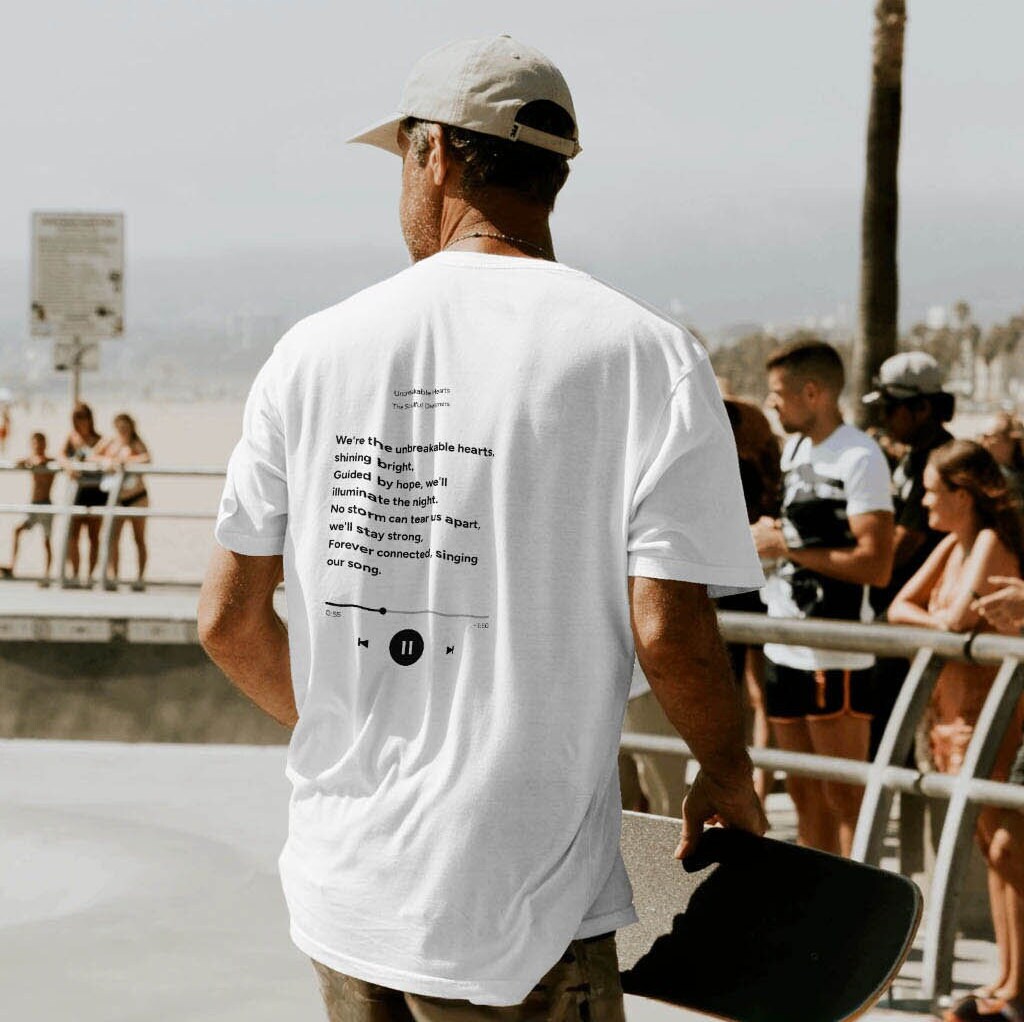 Personalized Song Unisex T-shirt, Customized Music Player Style Song ...