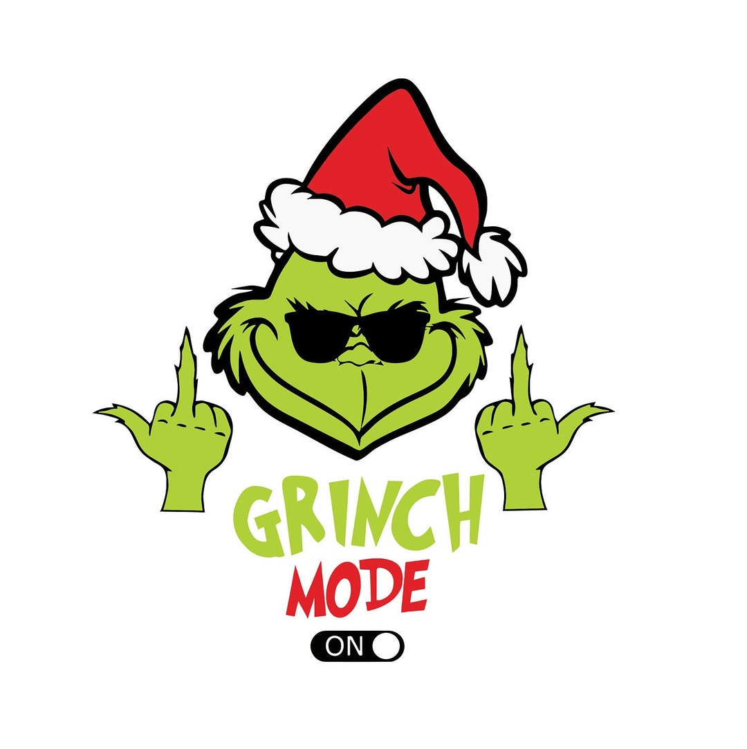 Grinch Middle Finger SVG Grinch Giving the Finger Middle - Etsy