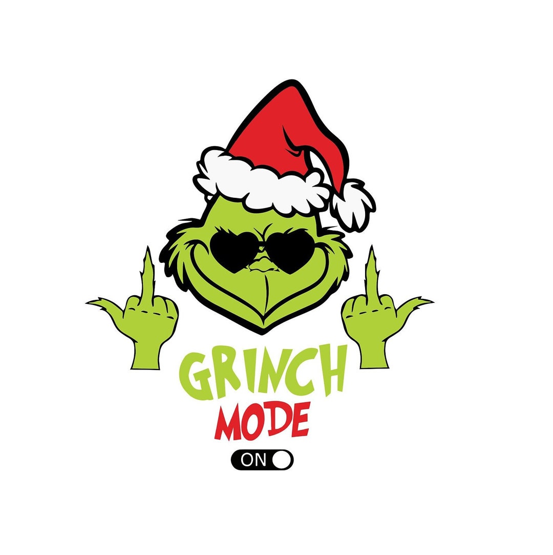 Grinch Middle Finger SVG Grinch Giving the Finger Middle - Etsy Australia