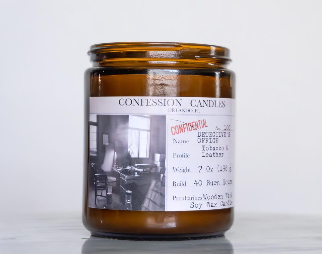 Detective's Office Candle | True Crime Candle | Sherlock Candle ...
