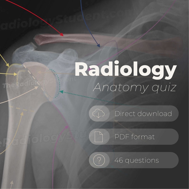Shoulder X-rays Anatomy Quiz | Study Guide for Radiology Student - Etsy