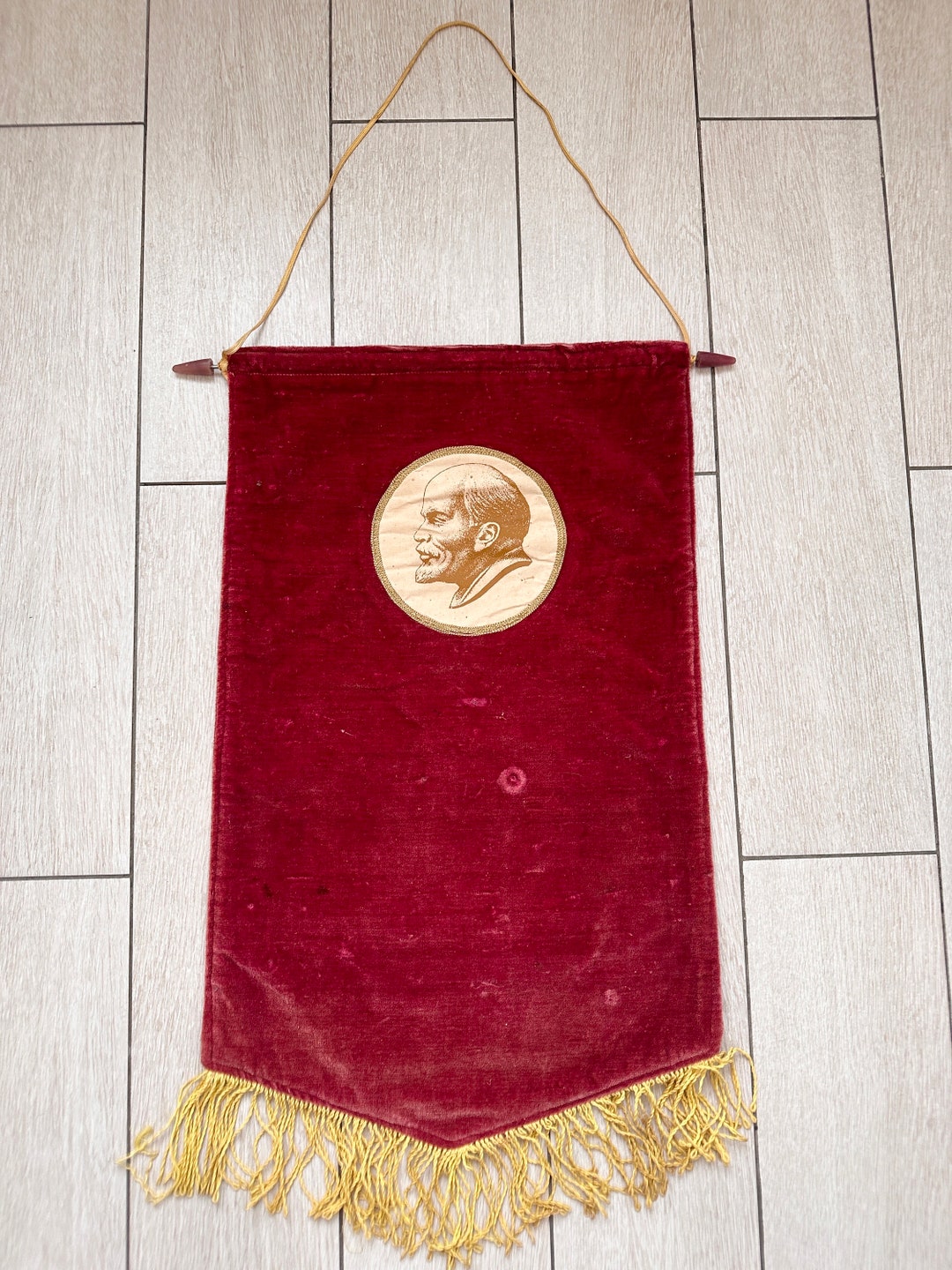 Soviet Flag. Soviet Pennant. Banner USSR. Communist Propaganda. Lenin ...