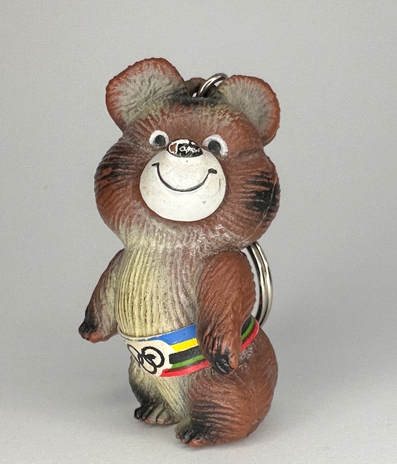 Soviet Vintage Keychain Olympic Bear, Keychain Olympi… - Gem