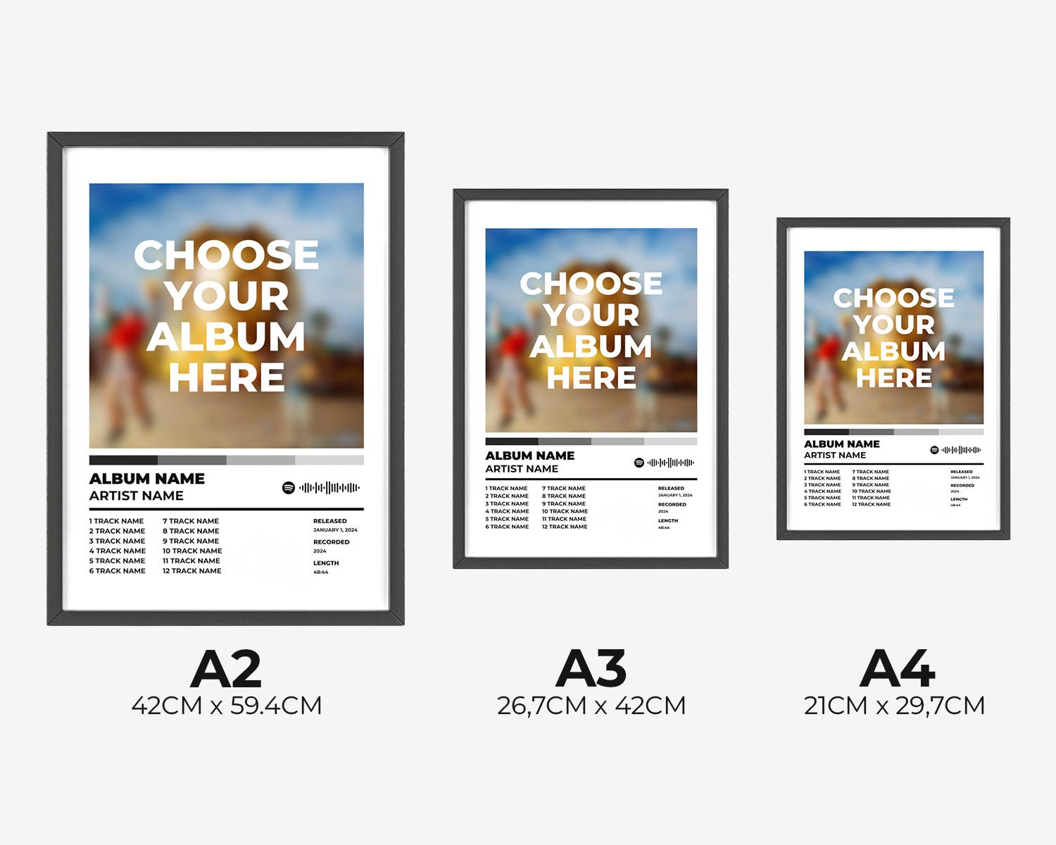 Custom Album Cover Poster Choose Your Album Poster Custom Album Cover ...