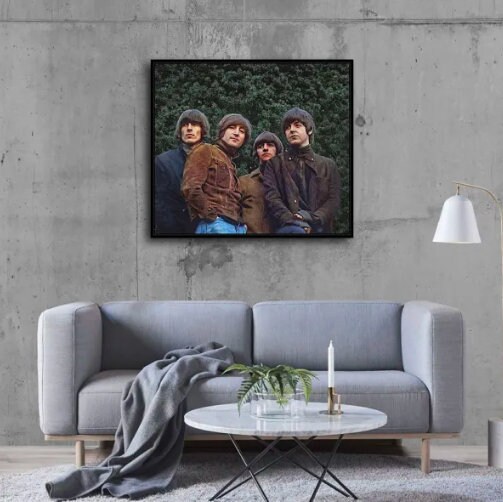 The Beatles Rubber Soul Print on Canvas Home Decor Art No Frame Gift HD ...