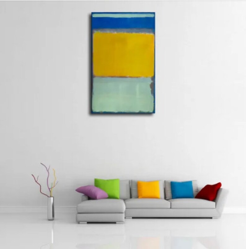 Mark Rothko Print on Canvas Home Decor Art No Frame Gift HD Rolled ...