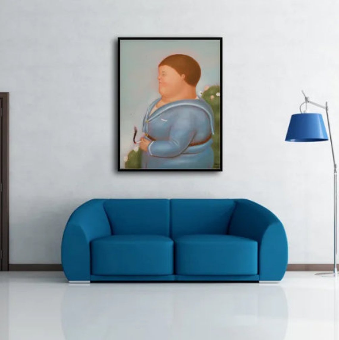 Fernando Botero Print on Canvas Home Decor Art No Frame Gift HD Rolled ...