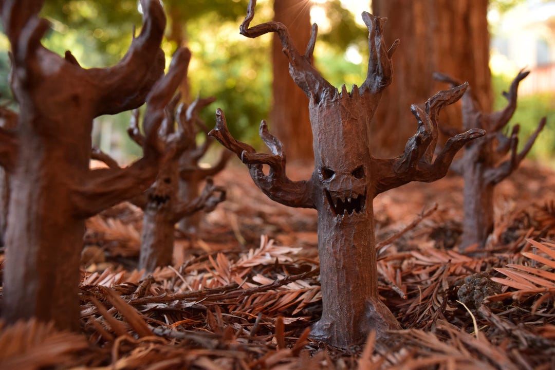 Miniature Spooky Trees set of 3 No Leaves for LPS Littlest Pet Shop 1: ...