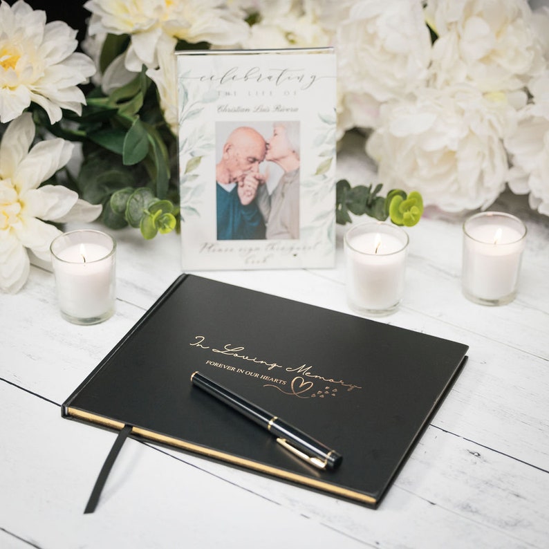 Personalized Celebration of Life Guest Book: Memorial Photo Album - Etsy