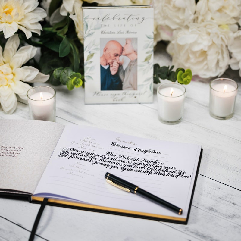 Condolence Book - Etsy